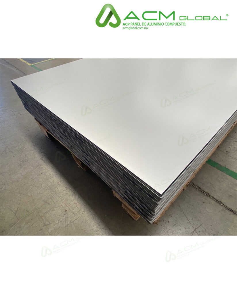 Panel de Aluminio Compuesto 1.25 X 2.44 Silver Metal - Plateado ...