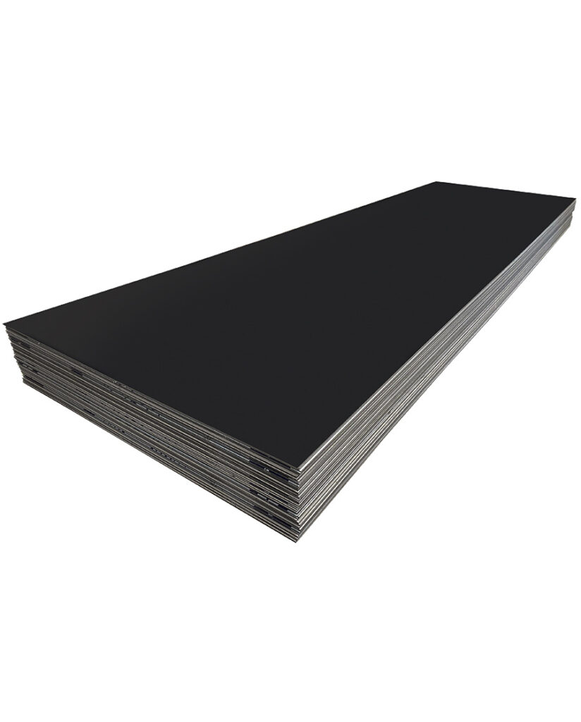 Panel de Aluminio Compuesto 1.25 X 2.44 Black - Negro 4mm Ds07432-2.44 ...