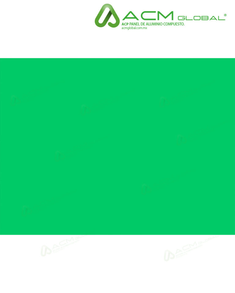 Panel de Aluminio Compuesto 1.25 X 3.40 Green Pemex - Verde Nuevo Pemex ...